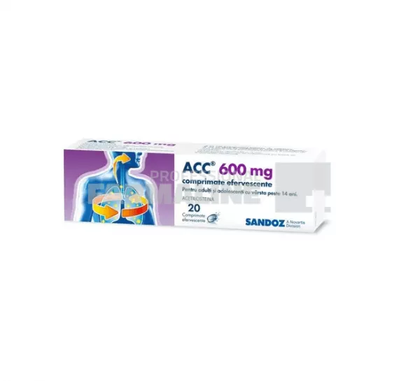 ACC 600 mg 20 comprimate efervescente - la pret mic | Pfarma.ro ACC 600 mg 20 comprimate efervescente - la pret mic | Pfarma.ro