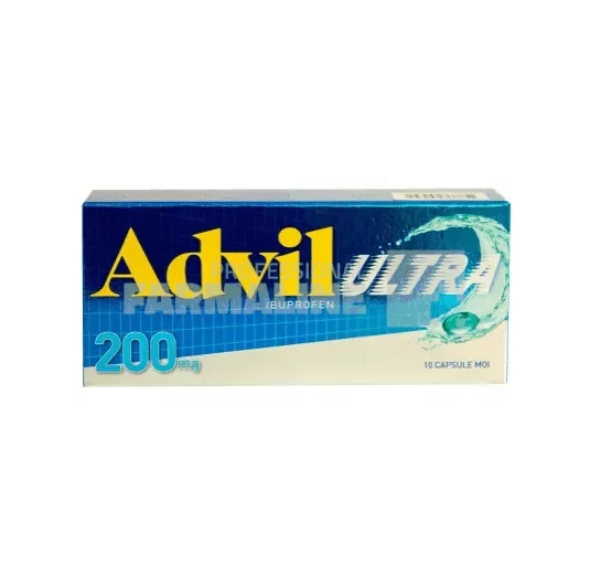 Advil Ultra 200 mg 10 capsule moi - la pret mic | Pfarma.ro