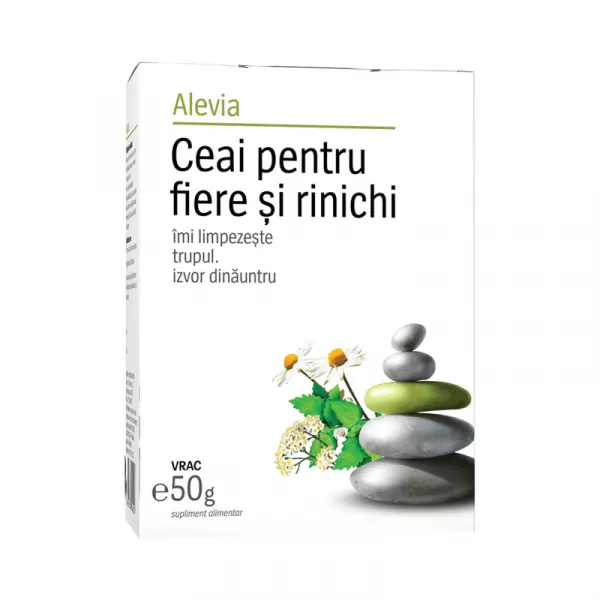 Alevia Ceai pentru fiere si rinichi 50 g - la pret mic | Pfarma.ro
