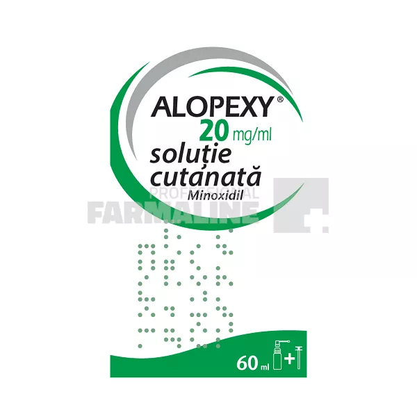 Alopexy 20 mg/ml Solutie cutanata 60 ml - la pret mic | Pfarma.ro
