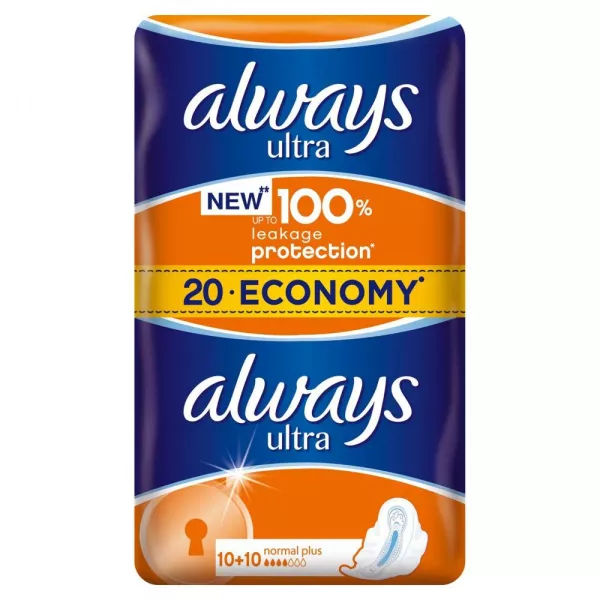 Always Ultra Normal Plus Duo Absorbante 20 bucati - la pret mic | Pfarma.ro