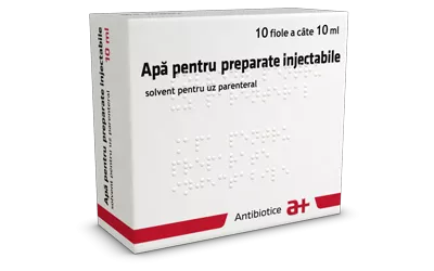 Apa pentru preparate injectabile 10 ml 10 fiole - Vezi prospectul ...