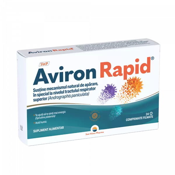 Aviron rapid 24 comprimate filmate - la pret mic | Pfarma.ro
