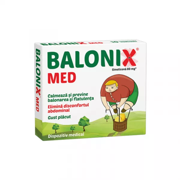 Balonix Med 10 comprimate - la pret mic | Pfarma.ro