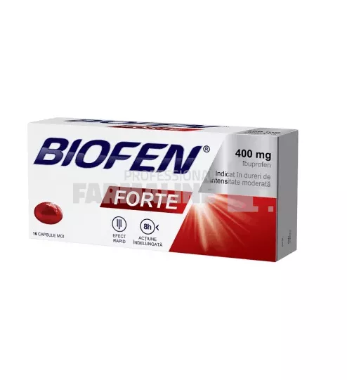 Biofen Forte 400 mg 16 capsule moi - la pret mic | Pfarma.ro