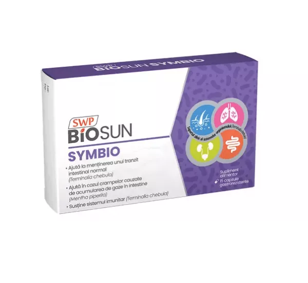 BioSun Symbio 15 capsule - la pret mic | Pfarma.ro