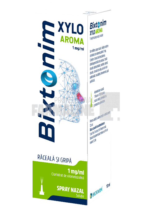 Bixtonim Xylo Aroma spray nazal 1 mg/ml 10 ml - la pret mic | Pfarma.ro