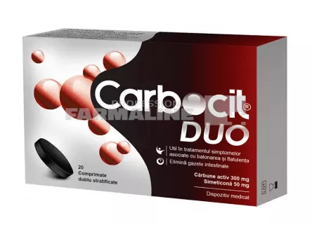 Carbocit Duo 20 comprimate - la pret mic | Pfarma.ro