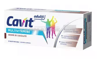 Cavit Adulti Multivitamine cu aroma de ciocolata 20 tablete - la pret ...