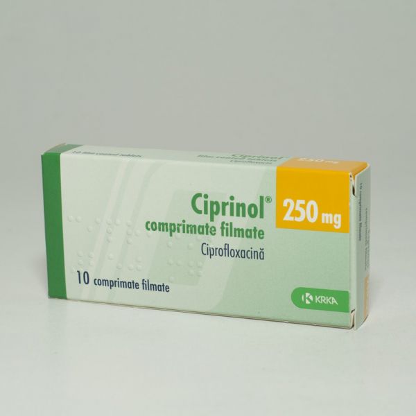 CIPRINOL 250 mg x 10 COMPR. FILM. 250mg KRKA D.D. NOVO MESTO - Vezi ...