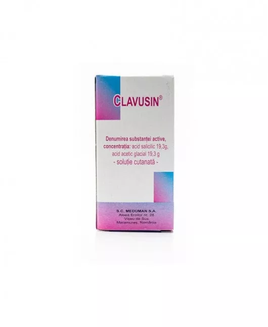 Clavusin solutie cutanata 10 ml - la pret mic | Pfarma.ro