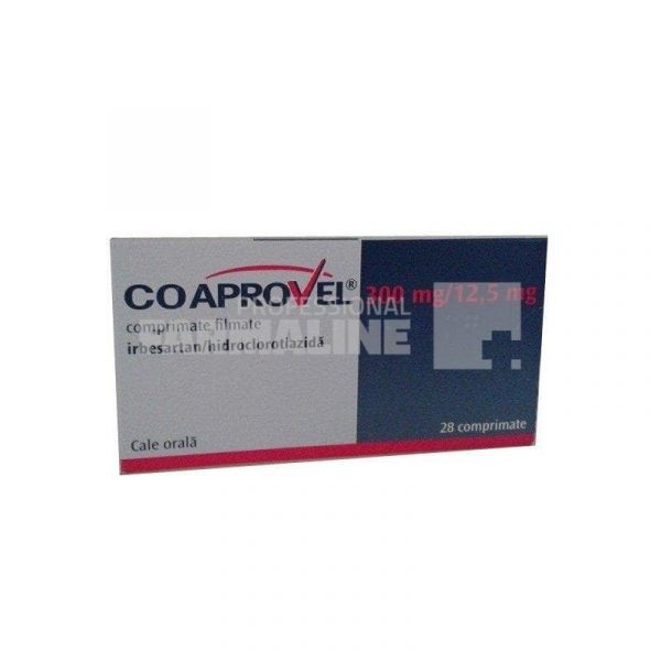 COAPROVEL 300mg/12,5mg x 28 - Vezi prospectul | Pfarma.ro