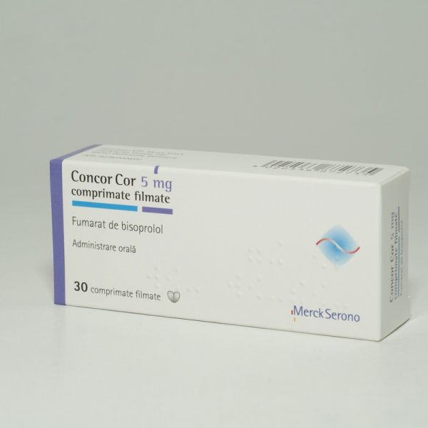 CONCOR COR 5 mg x 30 COMPR. FILM. 5mg MERCK KGAA - Vezi prospectul ...