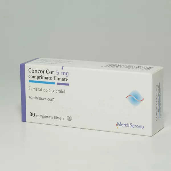 CONCOR COR 5 mg x 30 COMPR. FILM. 5mg MERCK KGAA - Vezi prospectul ...