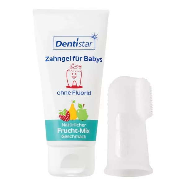Dentistar Set Pasta de dinti 30 ml + Degetar - la pret mic | Pfarma.ro