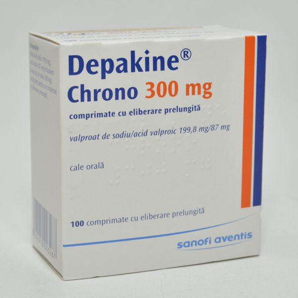 DEPAKINE CHRONO 300 mg x 100 COMPR. ELIB. PREL. 300mg SANOFI-AVENTIS ...