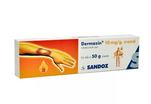 Dermazin crema 10 mg/g 50 g - la pret mic | Pfarma.ro