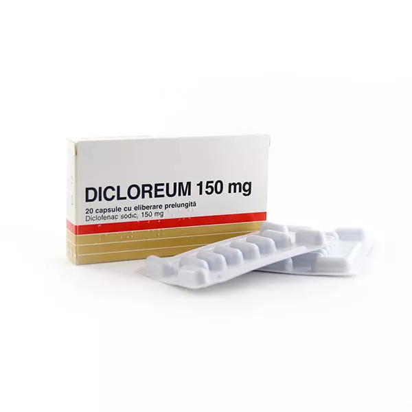 DICLOREUM 150 mg x 20 CAPS. ELIB. PREL. 150mg ALFA WASSERMANN SPA ...