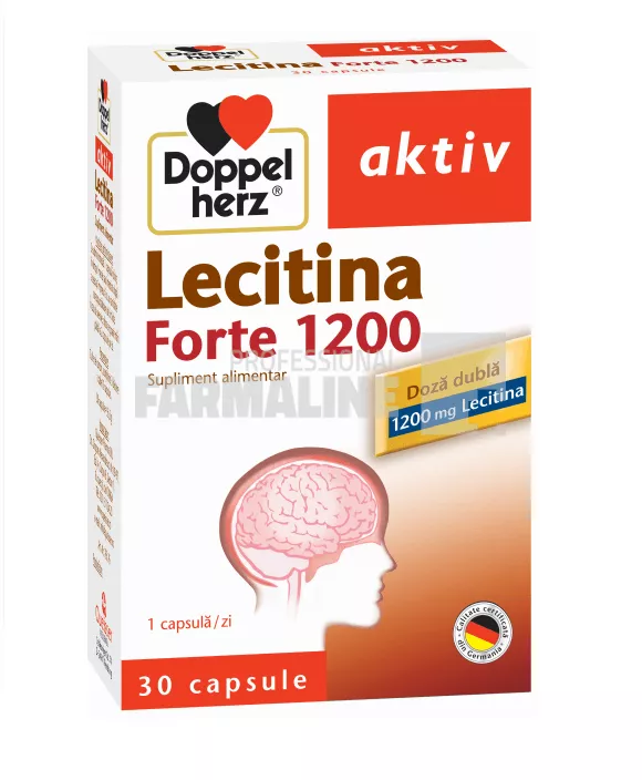 Doppelherz Aktiv Lecitina Forte 1200 mg 30 capsule - la pret mic ...