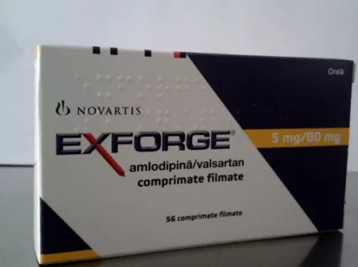 Exforge 5mg/80mg 56 comprimate filmate - Vezi prospectul | Pfarma.ro