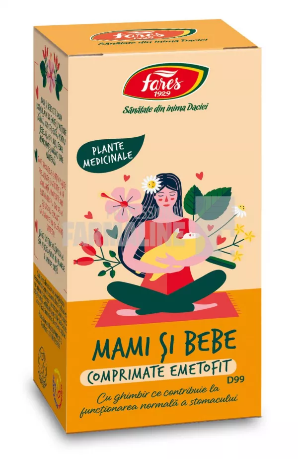 Fares Emetofit D99 - Mami si bebe 30 comprimate - la pret mic | Pfarma.ro