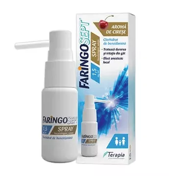 Faringosept spray 1,5 mg/ml 30 ml - la pret mic | Pfarma.ro
