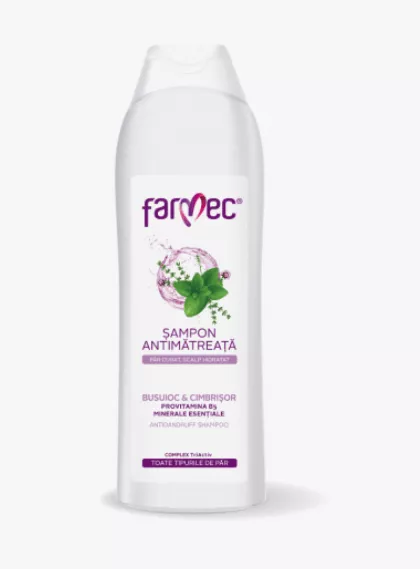Farmec Sampon antimatreata cu busuioc & cimbrisor, provitamina B5 si ...