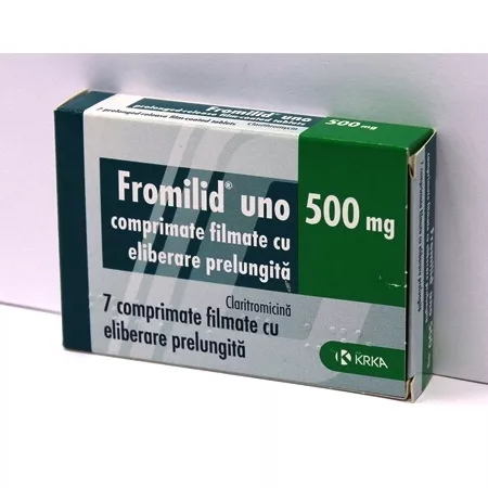 FROMILID R UNO x 7 COMPR. FILM. ELIB. PREL. 500mg KRKA D.D. - Vezi prospectul | Pfarma.ro