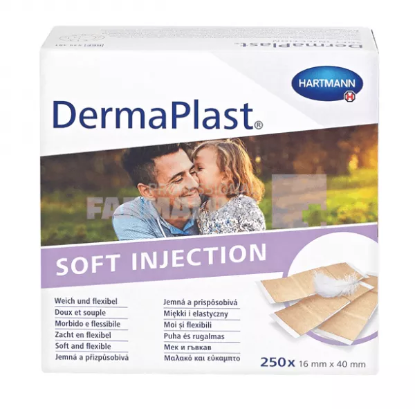 Hartamnn DermaPlast Soft plasturi post injectii 16 mm X 40 mm 250 ...