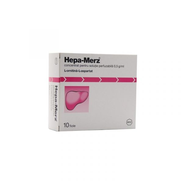 HEPA - MERZ CONCENTRAT PENTRU SOLUTIE PERFUZABILA x 10 CONC. PT. SOL ...