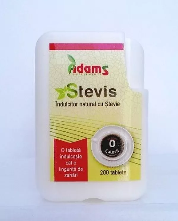 Indulcitor natural din stevia 200 tablete - la pret mic | Pfarma.ro