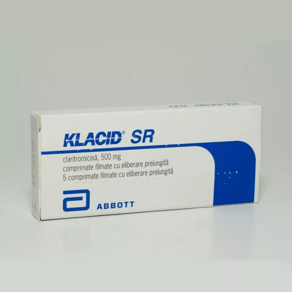 KLACID SR 500 mg X 5 - Vezi prospectul | Pfarma.ro