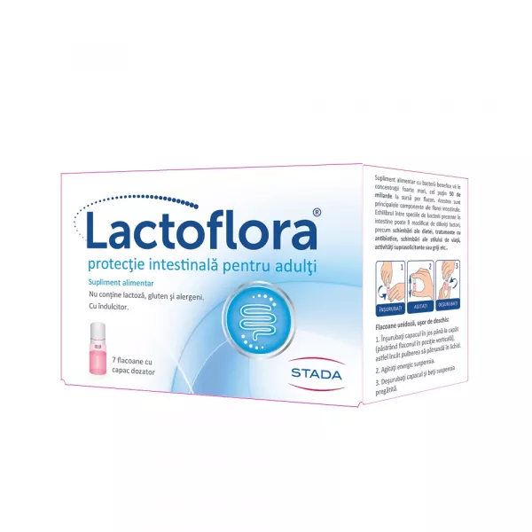 Lactoflora protectie intestinala 7fiole 7ml - la pret mic | Pfarma.ro