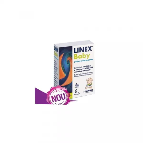 Linex Baby picaturi orale 8 ml - la pret mic | Pfarma.ro