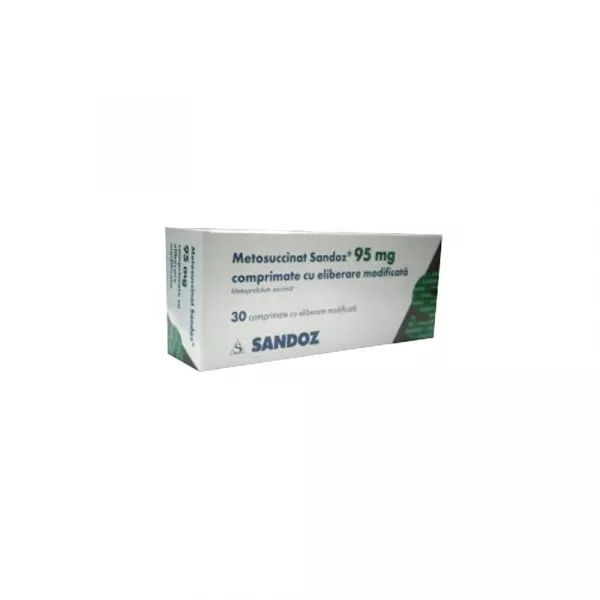 METOSUCCINAT SANDOZ 95 mg X 30 COMPR. ELIB. MODIF. 95mg HEXAL AG ...