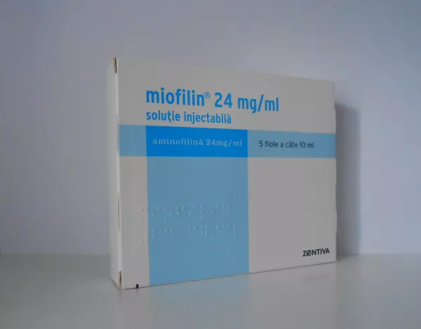 MIOFILIN 24mg/ml x 5 SOL. INJ. 24mg/ml ZENTIVA S.A. - Vezi prospectul | Pfarma.ro