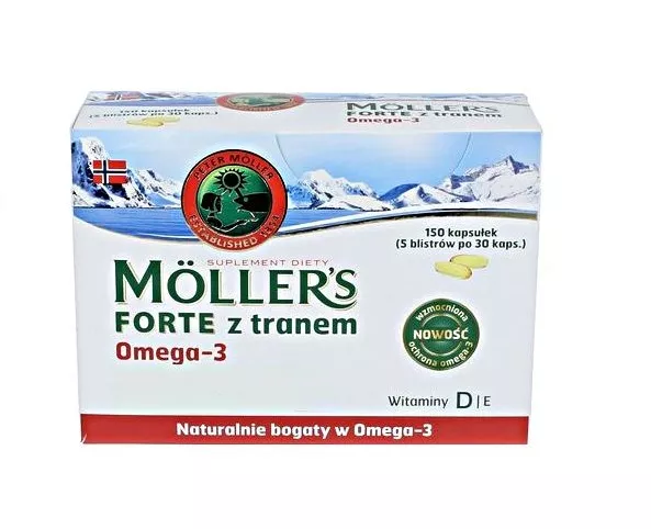 Moller's Forte cu Omega 3 150 capsule - la pret mic | Pfarma.ro