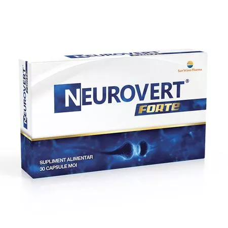 Neurovert Forte 30 capsule - la pret mic | Pfarma.ro