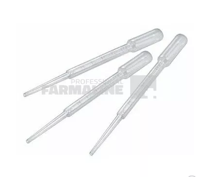 Pipeta Pasteur gradata 3 ml - la pret mic | Pfarma.ro