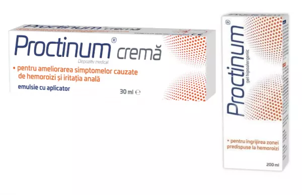 Proctinum crema 30 ml + Proctinum gel 200 ml Cadou - la pret mic ...