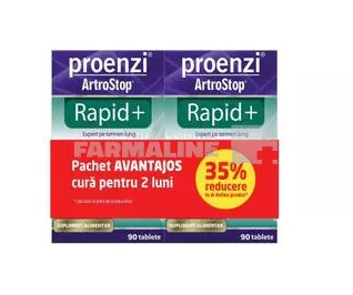 Proenzi Artrostop Rapid+ 1+35% reducere la al doilea produs 90 tablete ...