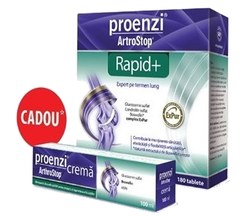 Proenzi Artrostop Rapid+ 180 tablete + Proenzi Artrostop crema 100 ml ...