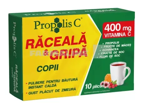 Propolis C Raceala si gripa copii 10 plicuri - la pret mic | Pfarma.ro