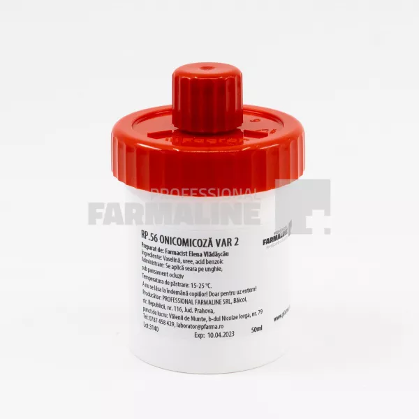 Unguent pentru onicomicoza varianta 2 50 ml - la pret mic | Pfarma.ro