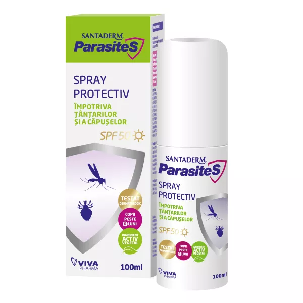 Santaderm Parasite Spray protectiv impotriva tantarilor si capuselor ...
