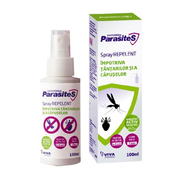 Santaderm Parasites Spray repelent impotriva tantarilor si capuselor ...