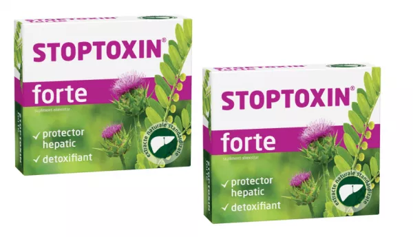 Stoptoxin Forte 30 capsule Oferta 1 + 1 - la pret mic | Pfarma.ro