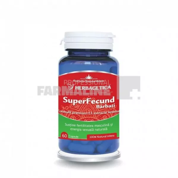 Super Fecund Barbati 60 capsule - la pret mic | Pfarma.ro
