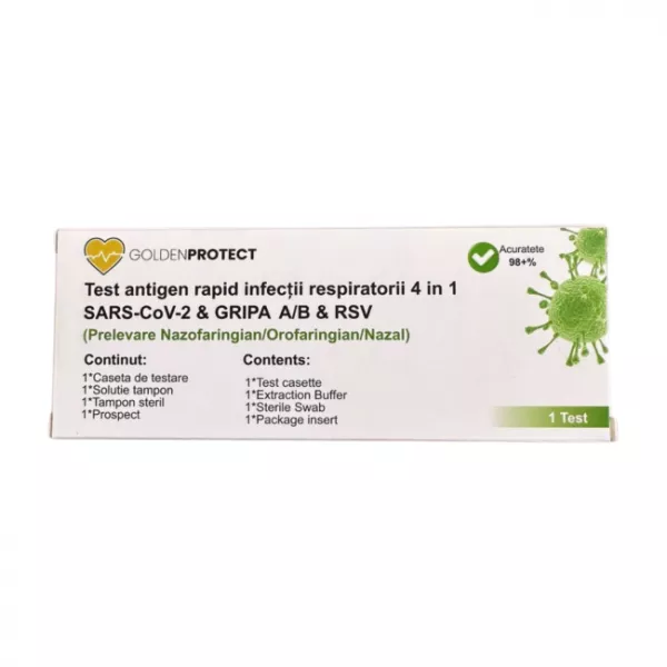 Test Combo Gripa A/B + Covid19 + RSV prelevare 2 in 1 - la pret mic ...