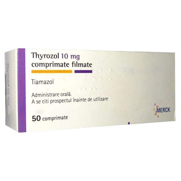 THYROZOL 10 mg x 50 COMPR. FILM. 10mg MERCK KGAA - Vezi prospectul ...